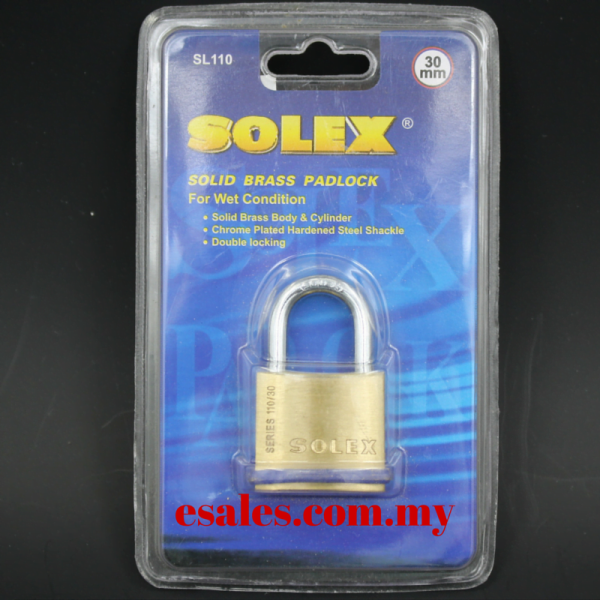 SOLEX SL110 30mm Padlock - Pepper Spray Malaysia- Personal Safety ...