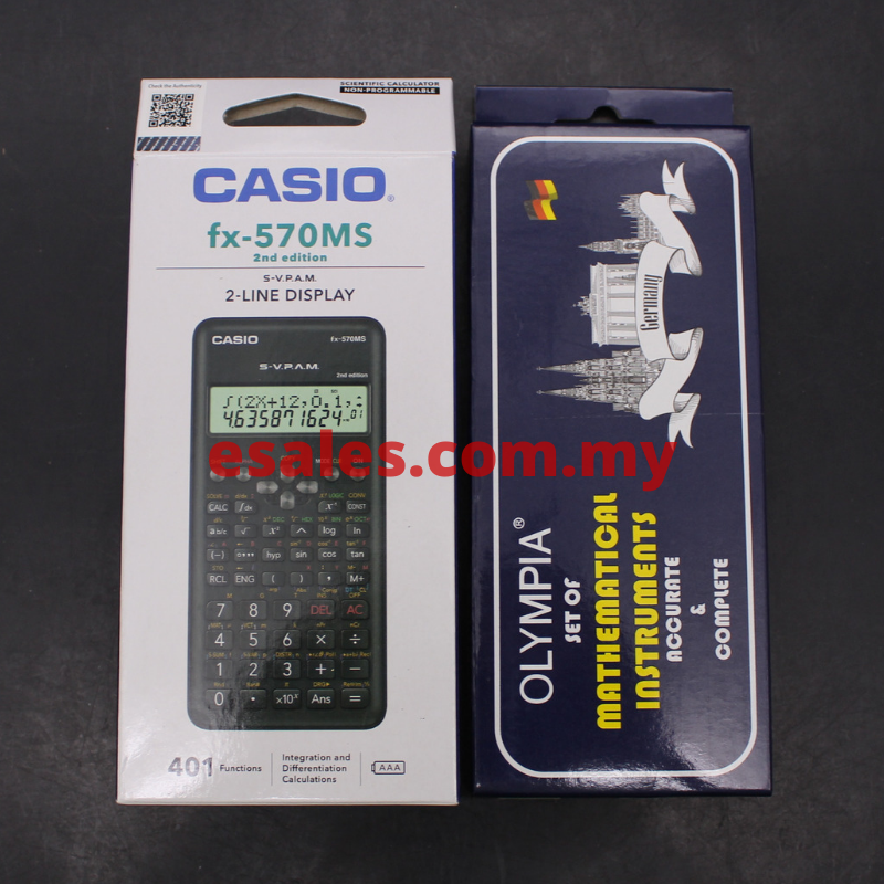 Casio fx-570MS 2nd edition (401 Function) with free give - Pepper Spray ...