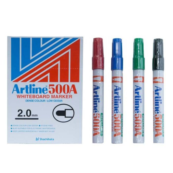Artline 500A Whiteboard Marker 2.0mm Red Color - Pepper Spray Malaysia ...