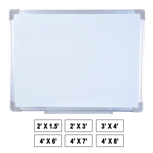 TPE-WBNM1408 Aluminium frame whiteboard (magnetic) 1200mm x 2400mm (4 ...