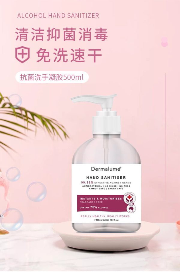 Dermalume 500ml Hand Sanitiser - Pepper Spray Malaysia- Personal Safety ...