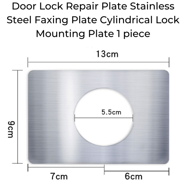 Door Lock Repair Plate Stainless Steel Faxing Plate 1.28mm Cylindrical ...