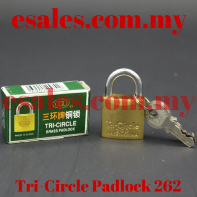 Tri-Circle Padlock 262 - Pepper Spray Malaysia- Personal Safety ...