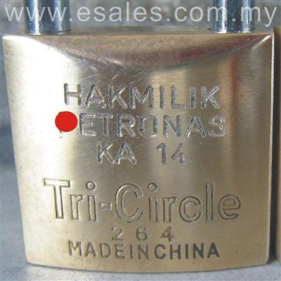 Engraved padlocks Tri-Circle padlock 264 - Pepper Spray Malaysia ...