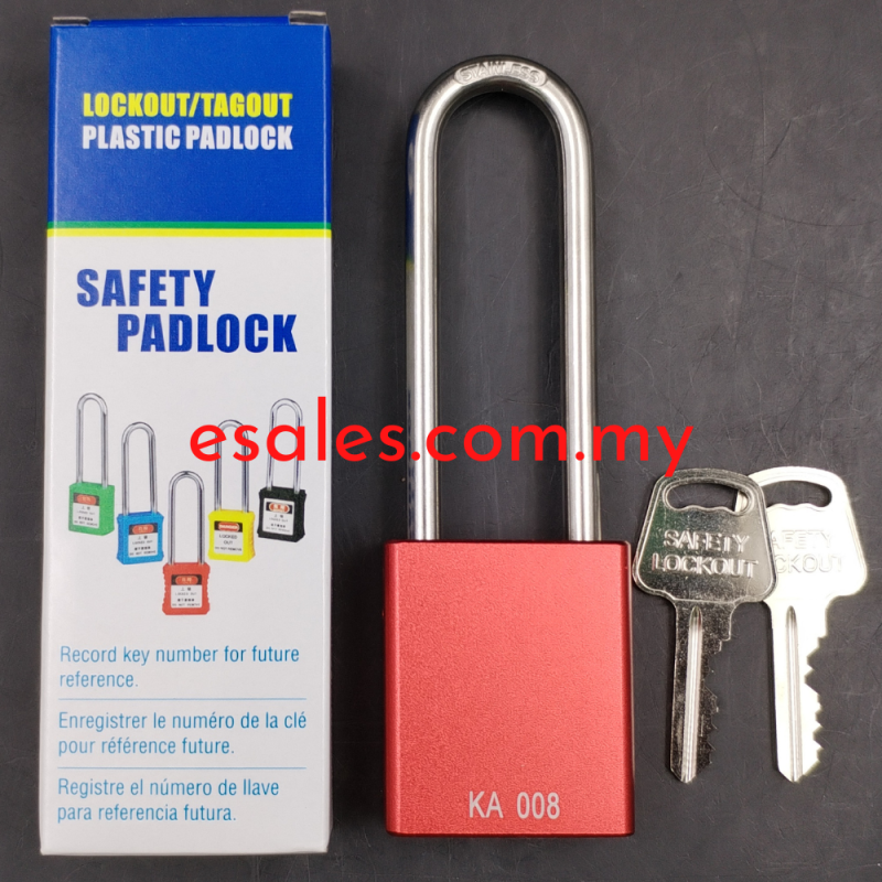 LOTO Safety Lockout Padlock BD-A21DLS-76MM-D-2-KAMK, ALUMINIUM RED ...
