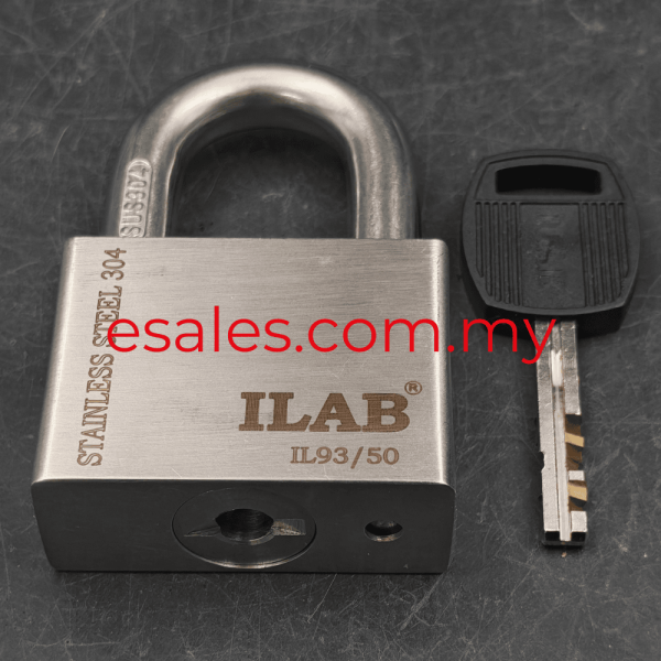 ILAB IL93/50 Stainless Steel 304 Padlock - Pepper Spray Malaysia ...