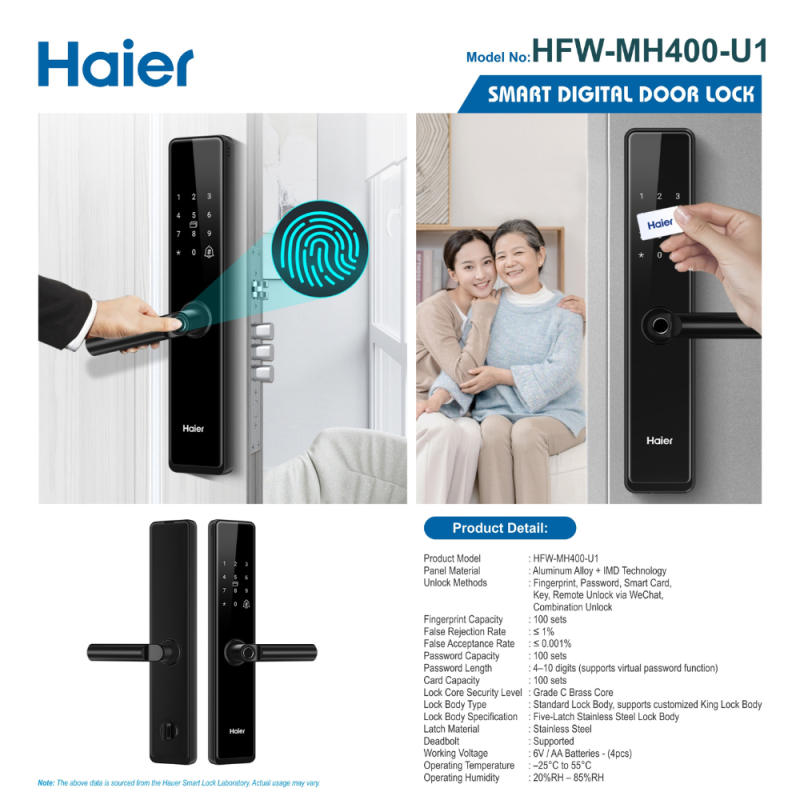 Haier HFW-MH400-U1 Smart Lock MH400 - Pepper Spray Malaysia- Personal ...