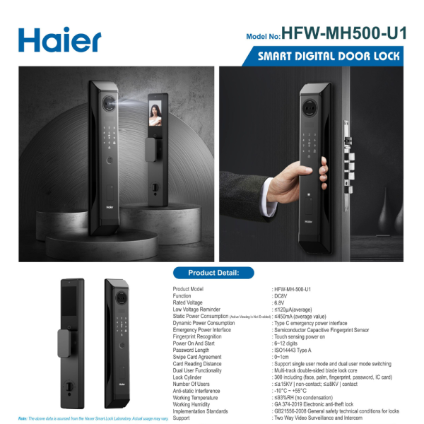 Haier HPW-MH500-U1 Smart Lock MH500 - Pepper Spray Malaysia- Personal ...