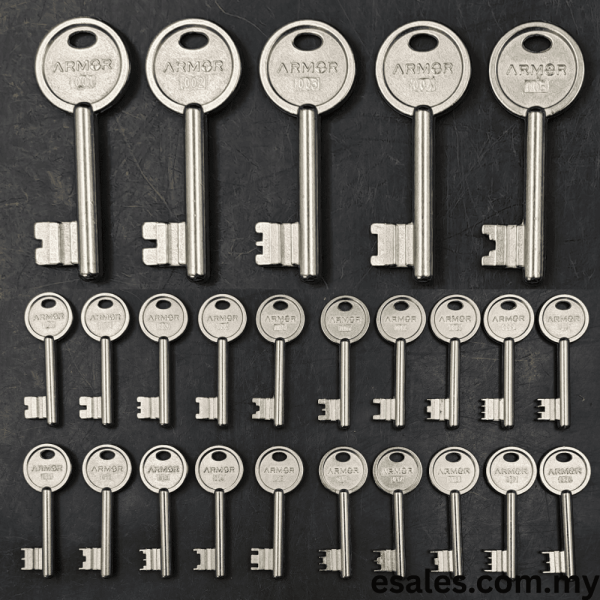 ARMOR 003 ST GUCHI EXCEL Mortise Bit Key AKB-003 Key Blank - Pepper ...